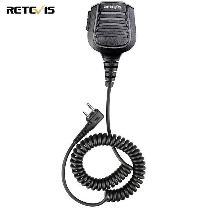 Retevis Walkie Talkies Speaker Mic, Waterproof Handheld Radio ...