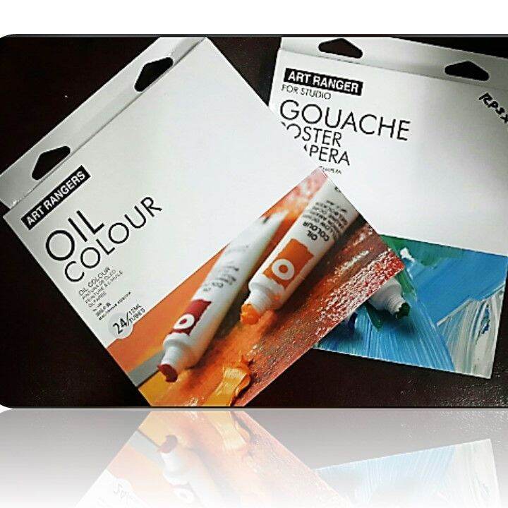 ART RANGER - OIL COLOUR, GOUACHE (poster, tempera) 12 COLORS IN TUBE ...