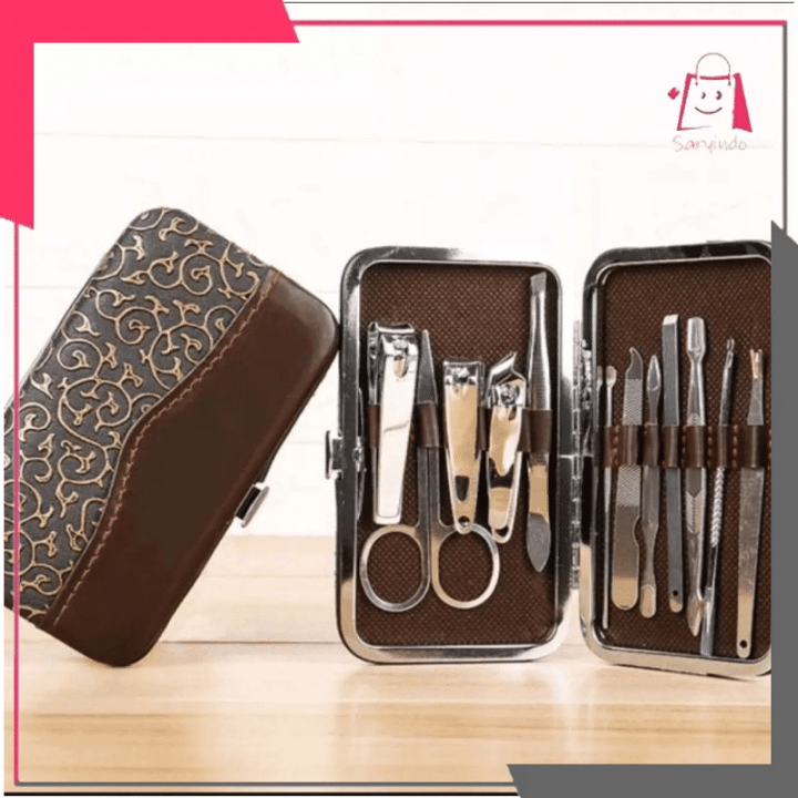 Manicure Pedicure 7 in 1 Nail Art Set Gunting Kuku kit alat manikur ...
