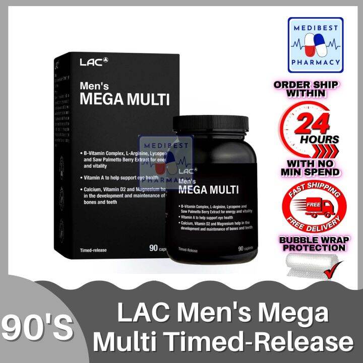 LAC Men’s Mega Multi -90 Caplets | Lazada