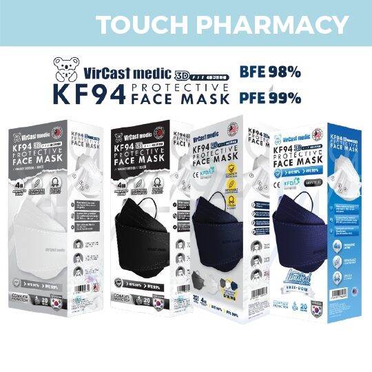 Vircast Medic Protective 4 Ply KF94 (20pcs/box) | Lazada