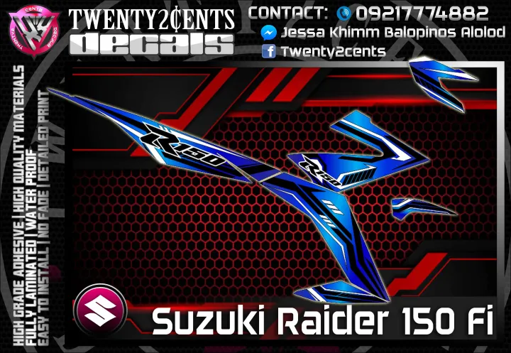 Raider 150 fi Decals sticker lines | Lazada PH