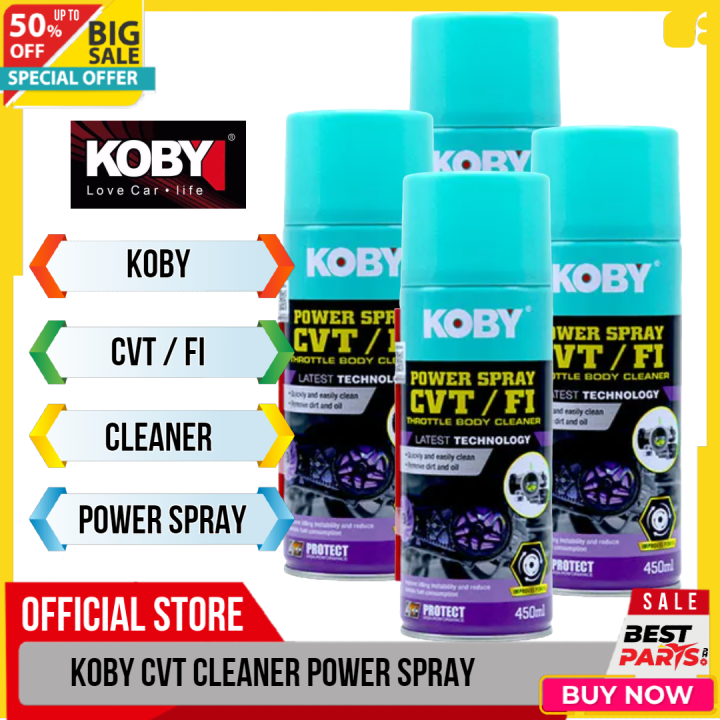 KOBY CVT CLEANER / FI Throttle Body Power Spray 450ml/600ml | High ...