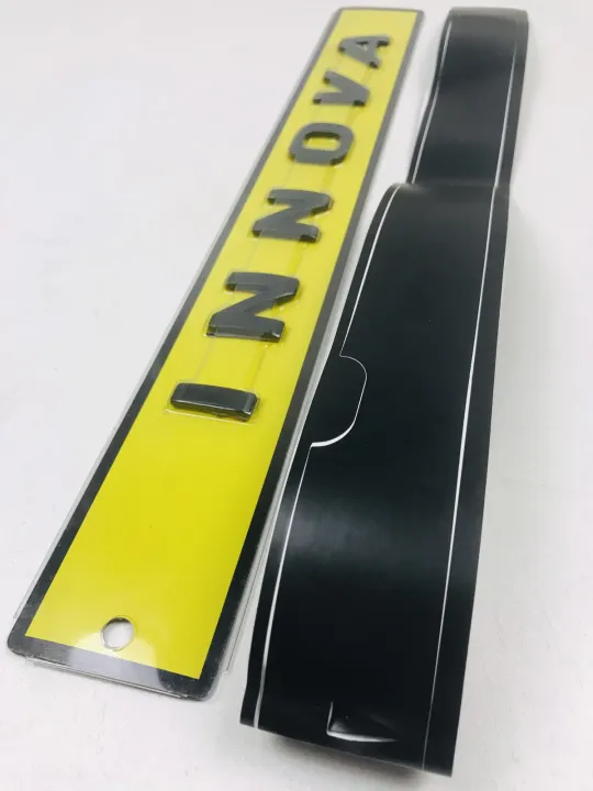 Hood Emblem - Toyota Innova Hood Emblem Matte Black - (Original ...