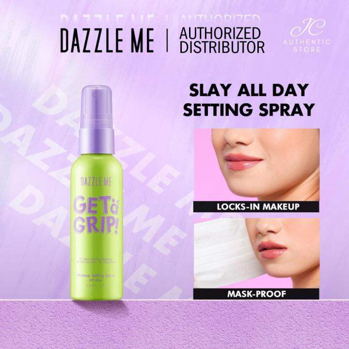 DAZZLE ME Get a Grip! Makeup Setting Spray - Facial Mist Setting Spray ...