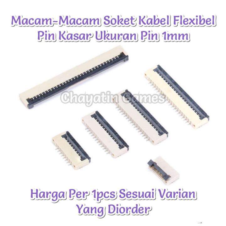 Soket Kabel Flexibel Berbagai Jumlah Pin Ukuran 1mm Harga Per 1 pcs ...