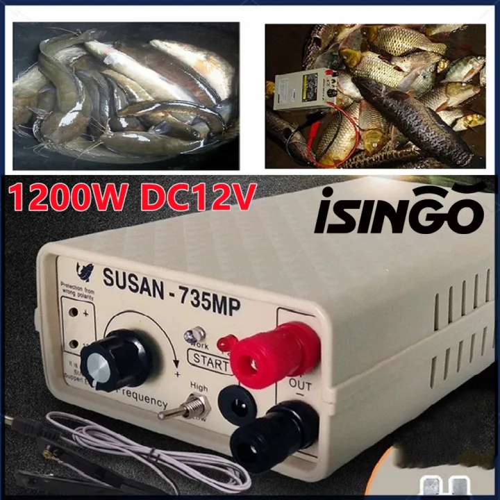 【Local Stock+COD】1200W DC12V Electric Fish Shocker Stunner Ultrasonic ...