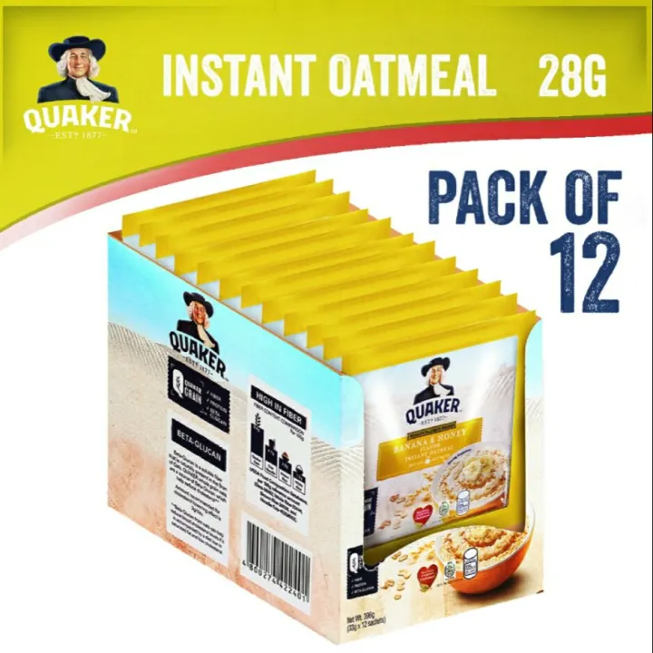 Quaker Banana & Honey 28g 12 Sachet | Lazada PH