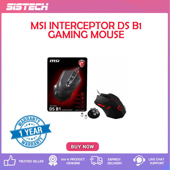 MSI Interceptor DS B1 Gaming Mouse | Lazada