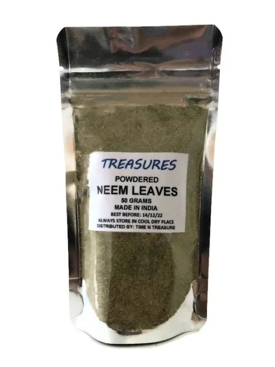 Treasures Neem Leaves Powder - Neem Ke Patte Powder - 100% Pure From ...