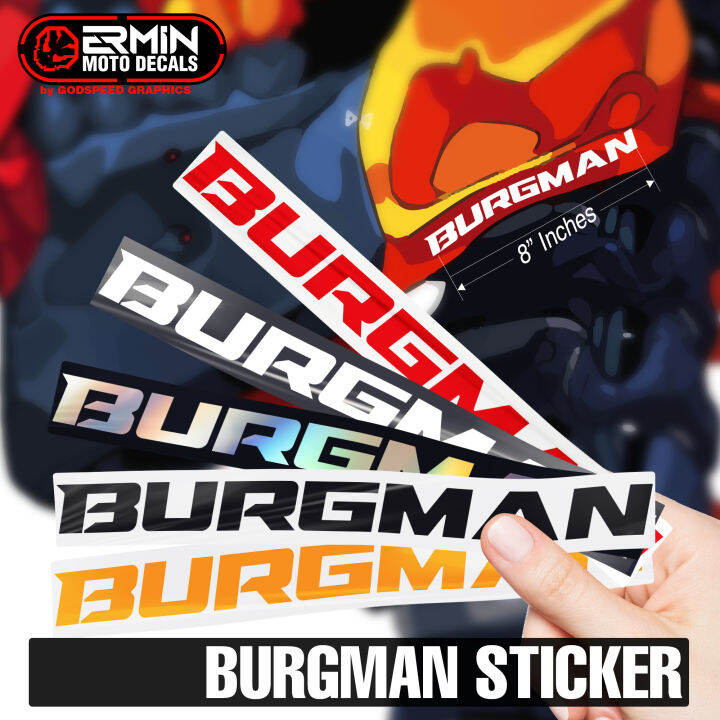 8" Inches SUZUKI BURGMAN Sticker | Lazada PH
