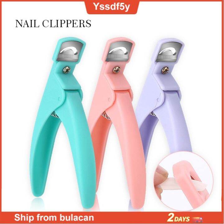 U-shaped Nail Clipper False Nail Tips Cutter Stainless Steel Head Nails ...