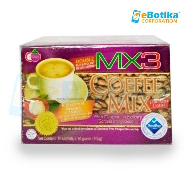 MX3 Coffee Mix with G. Mangostana (10pcs Sachet/PerBox) | Lazada PH
