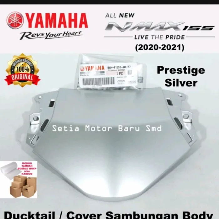 Cover Duck Tail Dagu Sambungan Body Nmax 2020 N Max Silver Original ...