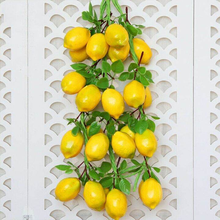 Garden Artificial Lemon Modle Wall Fruit Home Styrofoam PU Props 2 ...