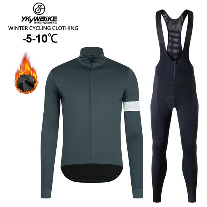 YKYWBIKE Winter Cycling Clothing Sets Bike Jersey Suit with ...