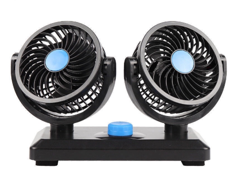 TV262 Electric Car Fan Dual Head 2 Double Head Air | Lazada PH