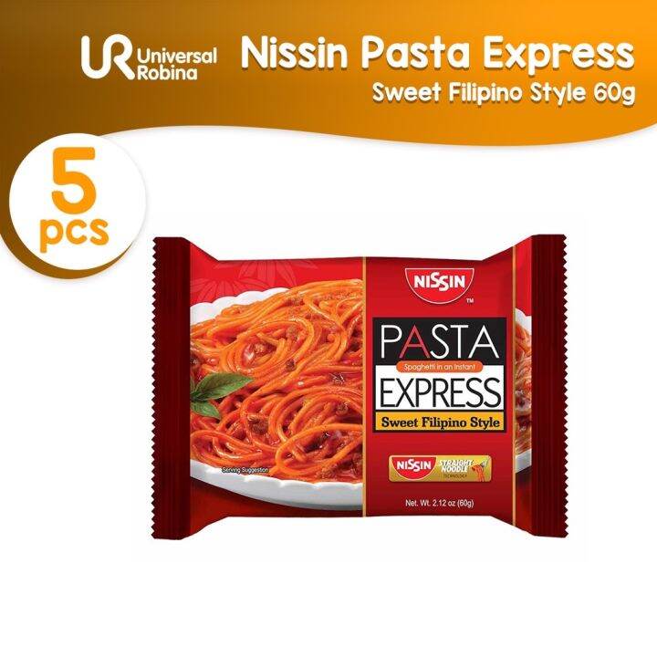 Nissin Pasta Express Sweet Filipino Style (60g) - 5 pcs | Lazada PH