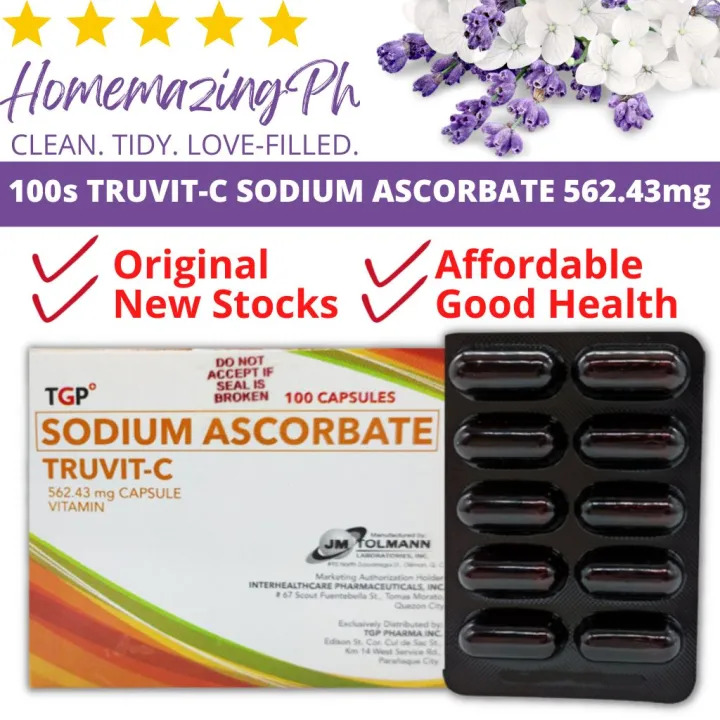 Homemazing Ph Original 1 Box TGP TRUVIT-C Sodium Ascorbate 562.43mg Non ...