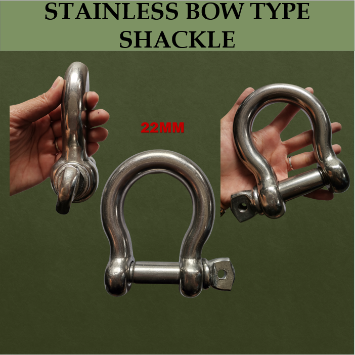 Stainless Bow Type Shackle 22MM | Lazada PH