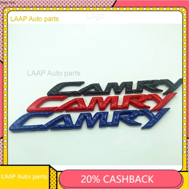 Carbon fiber car logo Camry Toyota Camry trunk label sticker logo ...