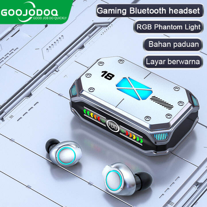 Goojodoq Paduan TWS Bluetooth Earphone Wireless Gaming Headset Bluetooth 5.3 Earphone Low ...