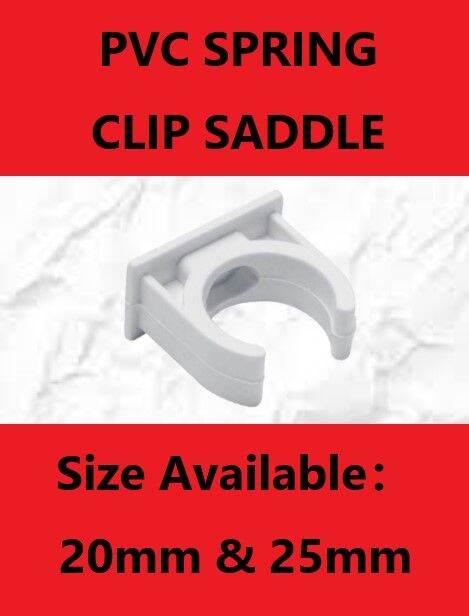 20mm & 25mm PVC SPRING CLIP SADDLE for PVC Conduit Pipe / CONDUIT U CLIP | Lazada