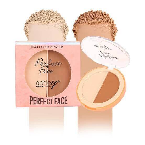 Ashley Perfect Face บลัชออน 2 เฉดสี "ไฮไลท์และคอนทัวร์" ในตลับเดียว ...