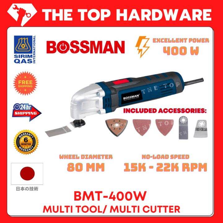 *RHUMA* BOSSMAN BMT-400W MULTI TOOL MULTI CUTTER 400W | Lazada