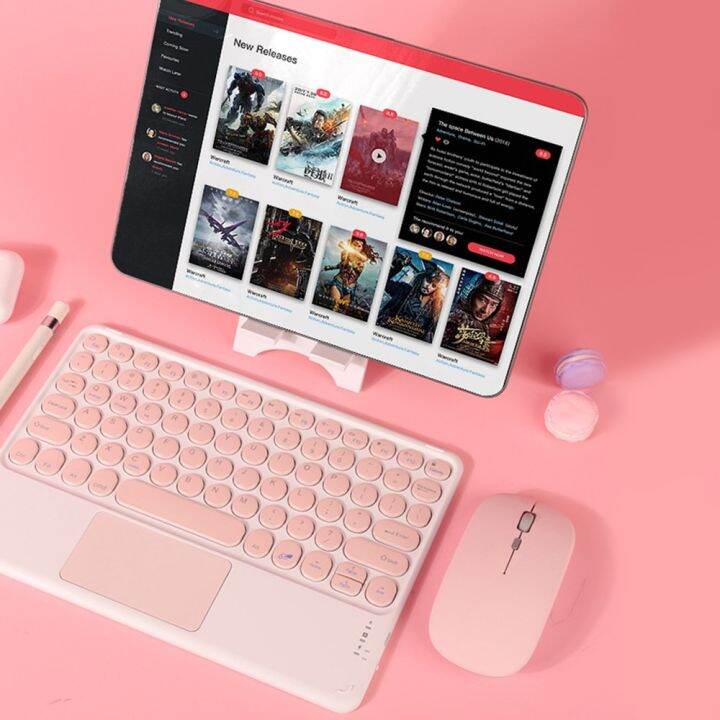 12 inch Wireless Bluetooth Touchpad Keyboard Mouse for iPad Samsung ...