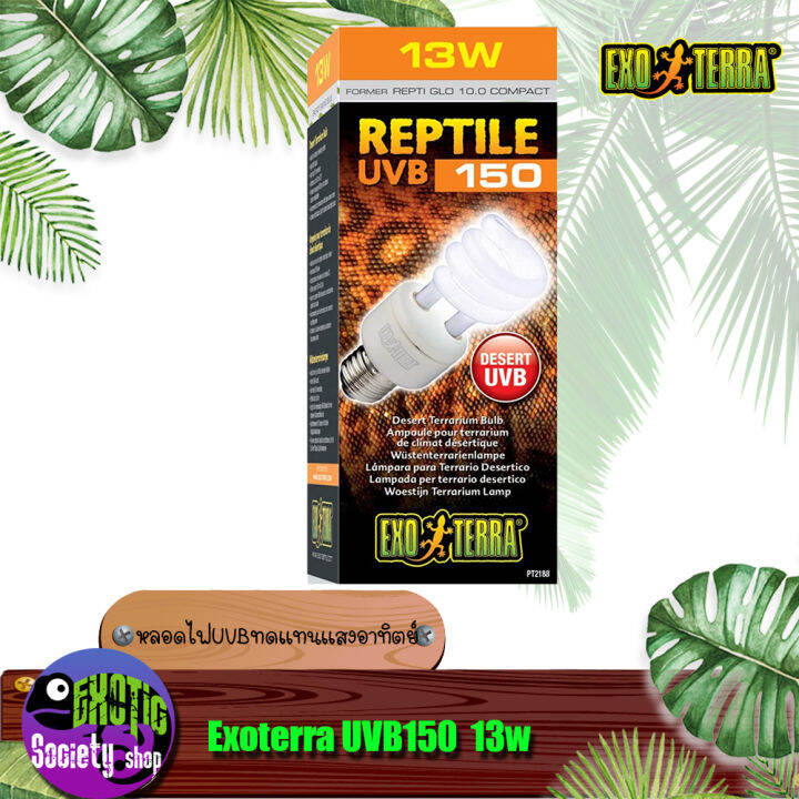 หลอดเกลียว Exo Terra REPTILE UVB 150 13 w. | Lazada.co.th