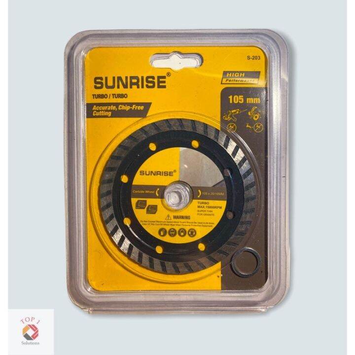Sunrise Diamond Cutting Disc 4” S-202 | Lazada PH