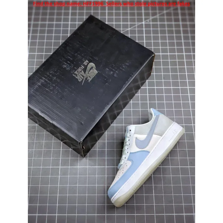 (HY)(HFF1996) NIKE Air Force 1 07 Light Armoury Blue Sports shoes ...