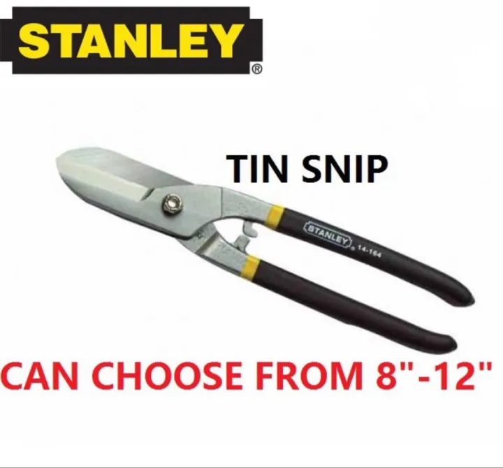 Stanley Tinsnips Tin Snip Snips Scissor Cutter Scissors 8" / 10" / 12 ...