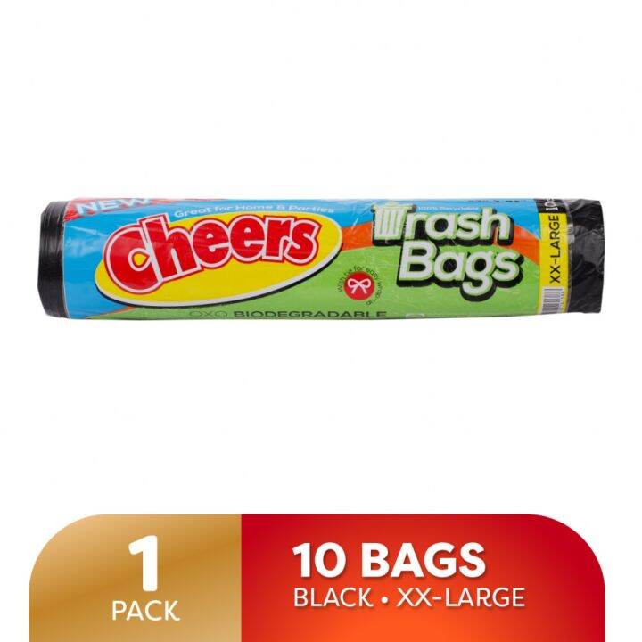 Cheers Trash Bag Black XXL 10s | Lazada PH
