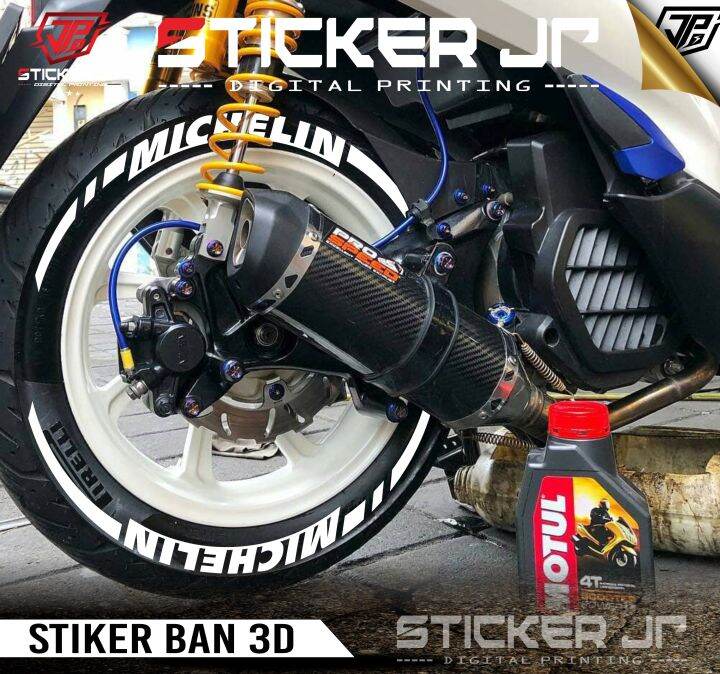 Sticker Ban / Font Ban / Tire Bomb / 3D stiker ban MICHELIN Sticker ...