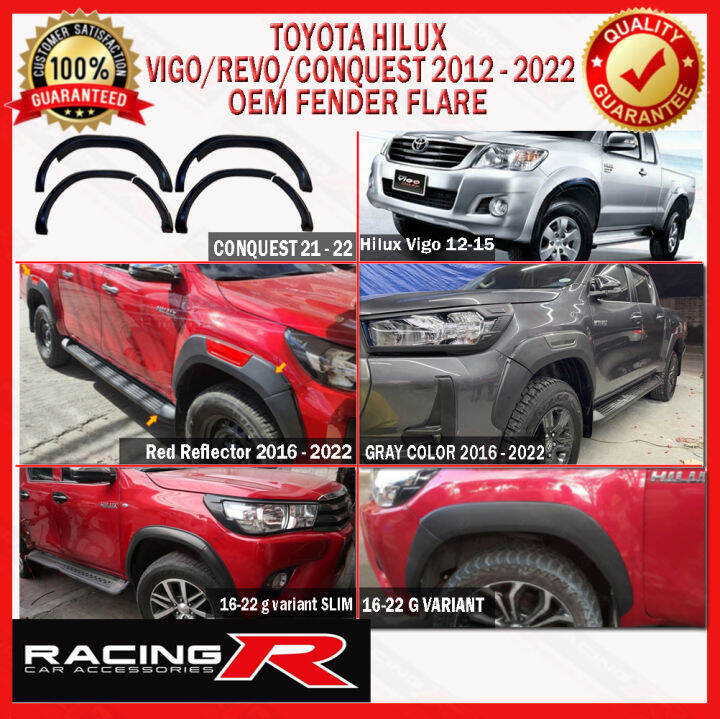 Toyota Hilux Vigo / Revo / Conquest 2012 to 2024 OEM Fender Flare 6 ...