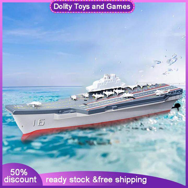 Dolity RC Ship Model Carrier Warship Models Kit for Table Living Room ...