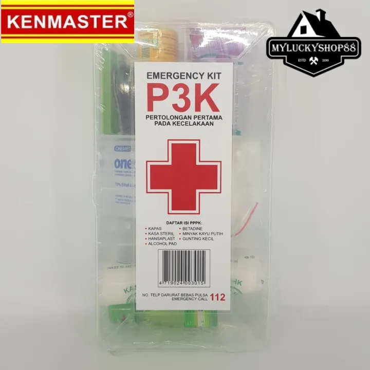 Kenmaster Kotak Obat Obatan P3K Emergency Kit Pertolongan Pertama ...