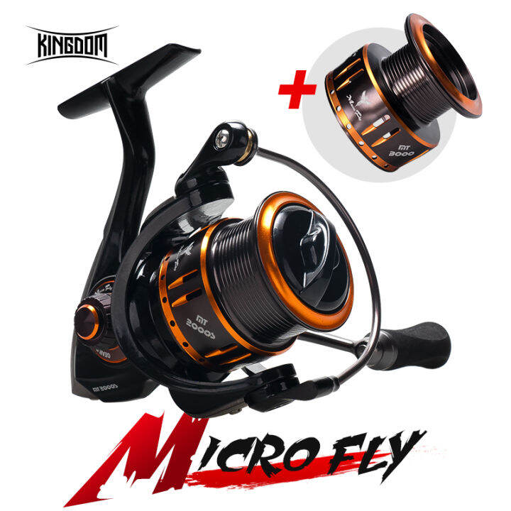Kingdom Micro Fly Spinning Fishing Reel 1000 2000 3000 800 Spool For Ul ...