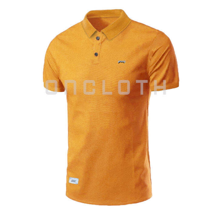 POLO SHIRT MUSTARD POLOS / KUBUS KUNING BUSUK MERAH MAROON KAOS KERAH ...