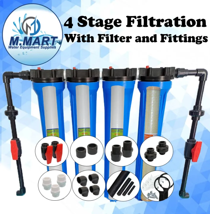 4 Stage Filtration (for deepwell or Nawasa) Complete package with ...