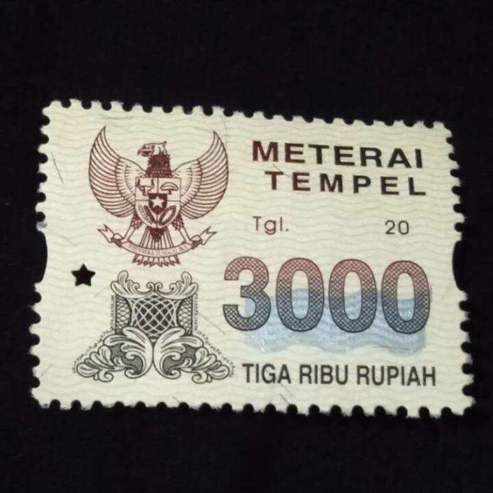 TFLZM-017 KOLEKSI MATERAI JADULAN/MATERAI KUNO Rp 3000 TAHUN 2003-2005 ...