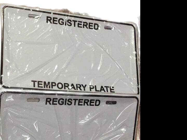 NEW size motorcycle TEMPORARY PLATE | Lazada PH