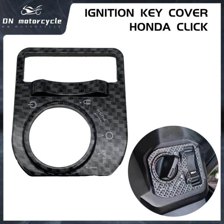 DN SHOP Ignition Cover for Honda Click V2 125i/150i Carbon Type | Lazada PH