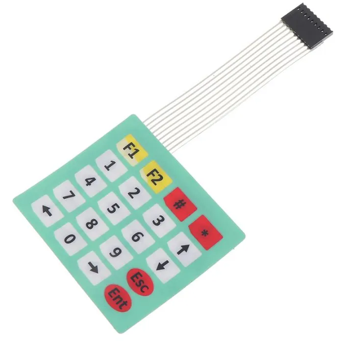4x5 Matrix array 20 key membrane switch keypad keyboard keys for arduino | Lazada.co.th