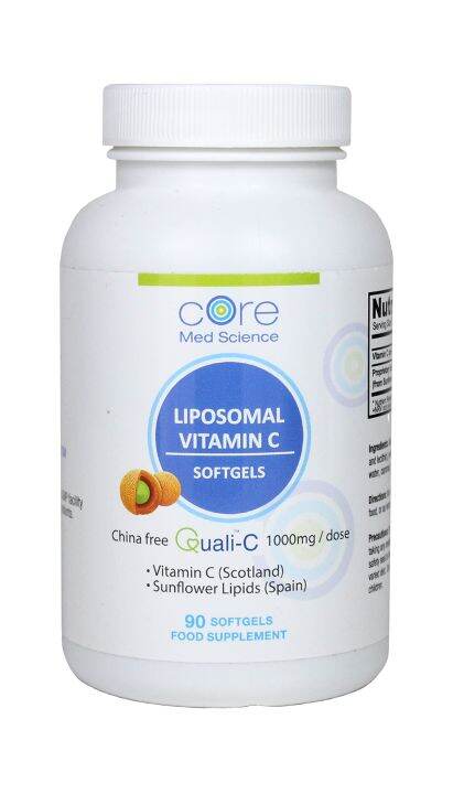 Core Med Science IV for Life Liposomal Vitamin C - 1000mg - 90 Softgels - Quali®-C - Vitamin C ...