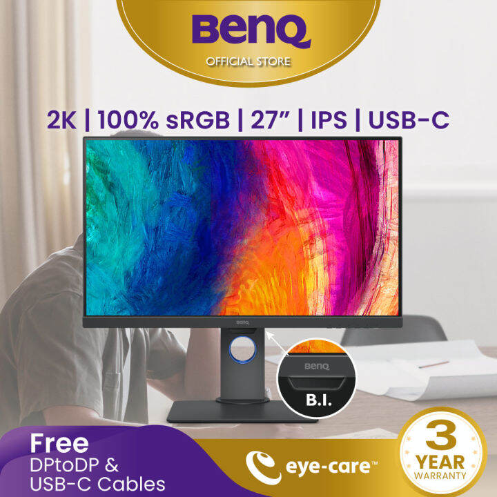 BenQ PD2705Q 27นิ้ว 2K IPS 99% sRGB USB-C Graphic Design Monitor (จอคอม ...