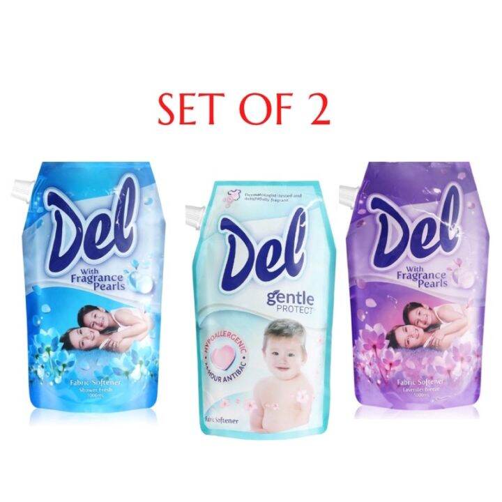 liquid detergent sale Del Fabric Softener Set of 2 (1000 mL SUP ...