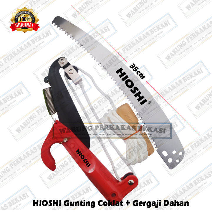 MARAS - HIOSHI Peralatan Berkebun Gunting Galah Gergaji Tali Tarik Potong Dahan Ranting Tanaman ...